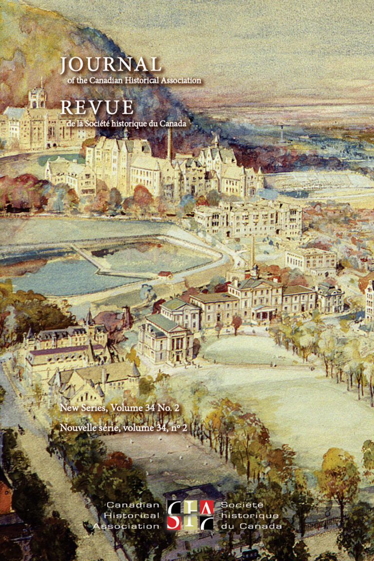CHA journal | History of Canada | Canadian Historical Association